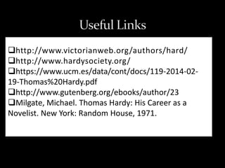 Introduction to Thomas Hardy | PPTX