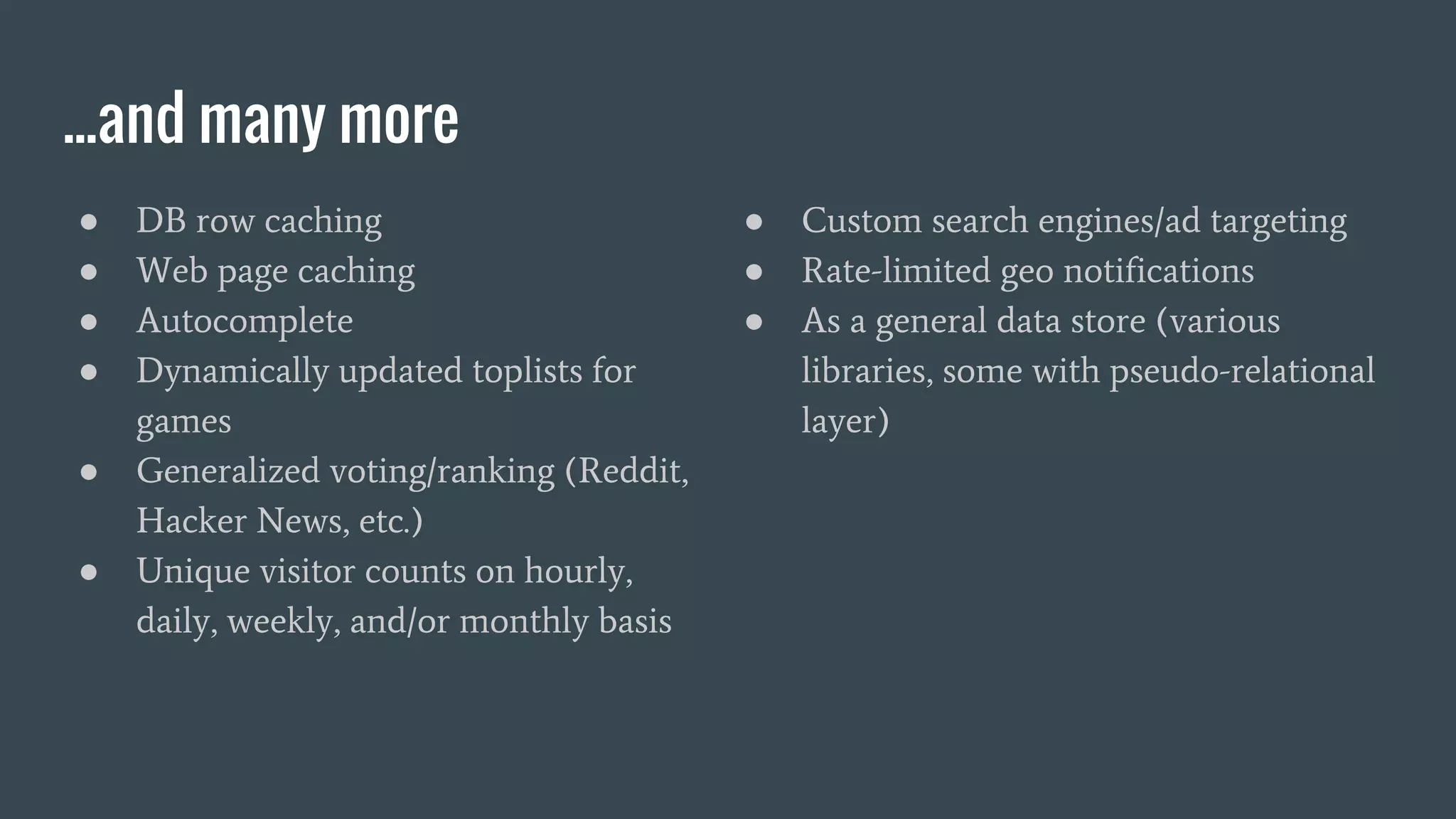 Introduction To Some Top Redis Use Cases Ppt
