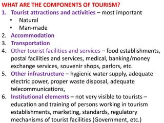 Introduction to tourism | PPTX