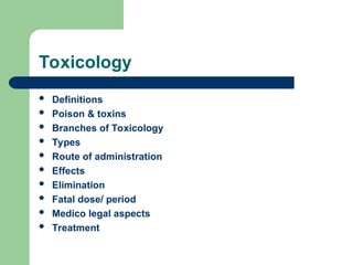 intro to Toxicology foregnsic medicine.ppt