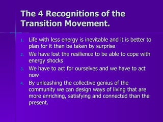 Into Transition, the Totnes' 12 step model | PPT