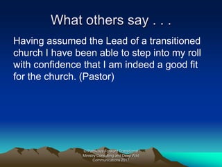 Introduction to Transitional Ministry | PPSX