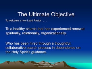 Introduction to Transitional Ministry | PPSX