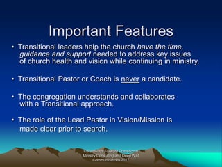 Introduction to Transitional Ministry | PPSX