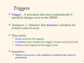Intro to trigger and constraint | PPT