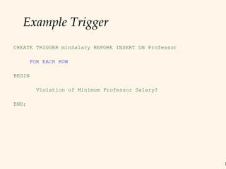 Intro to trigger and constraint | PPT