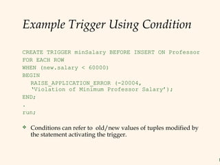 Intro to trigger and constraint | PPT
