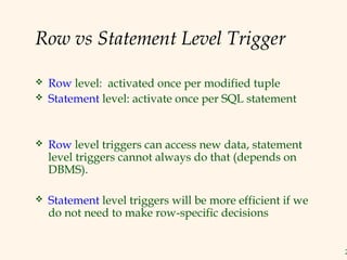 Intro to trigger and constraint | PPT