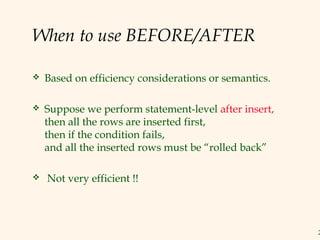 Intro to trigger and constraint | PPT