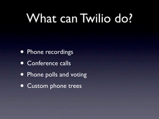 Getting Started with Twilio | PPT