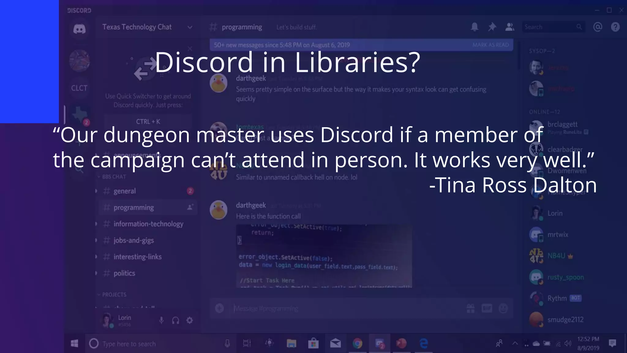 Twitch & Discord in Libraries | PPT