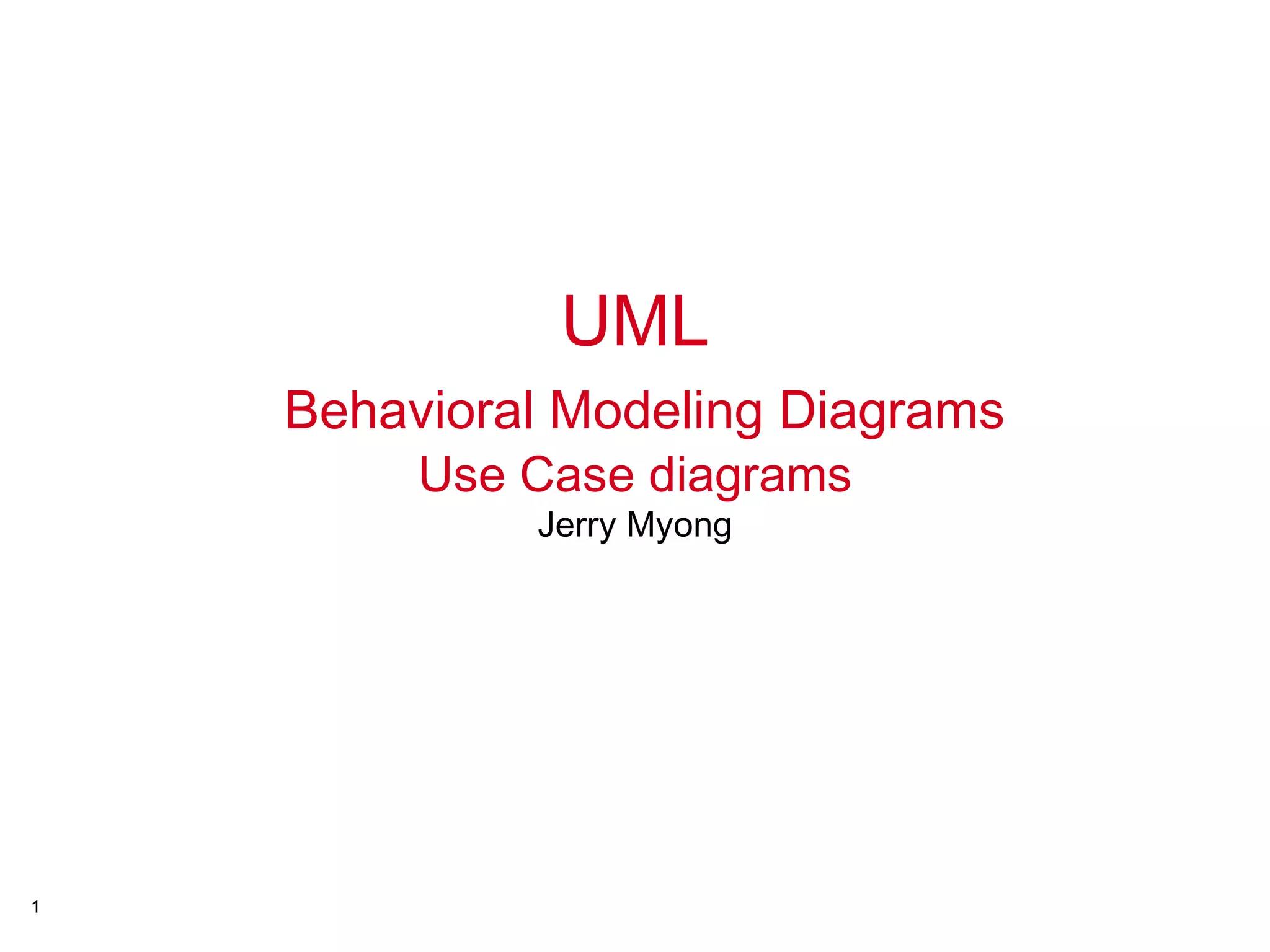Intro To Uml Use Case Diagrams Ppt