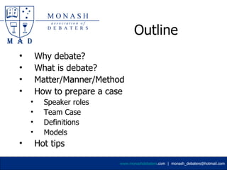 Intro To University Debating | PPT