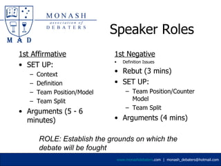 Intro To University Debating | PPT
