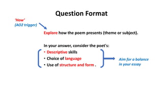 Introduction to unseen poetry task | PPTX