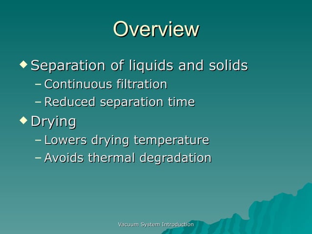 Intro To Vacuum Systems | PPT