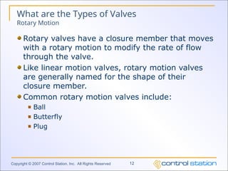 introduction to control valve in oil and gas industry | PPT