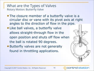 introduction to control valve in oil and gas industry | PPT