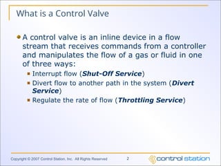 introduction to control valve in oil and gas industry | PPT