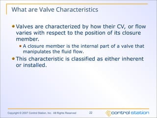 introduction to control valve in oil and gas industry | PPT