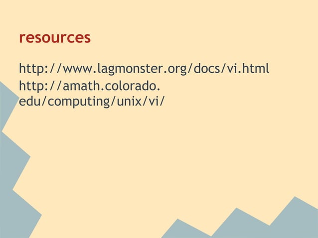 Intro to vi (in five minutes) | PDF