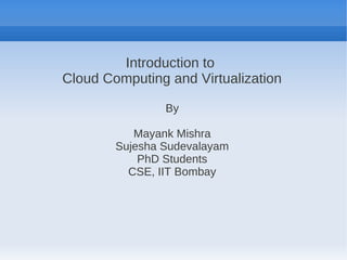 Intro to virtualization | PPT