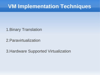 Intro to virtualization | PPT