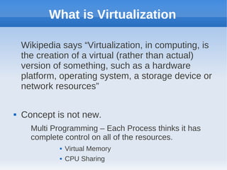Intro to virtualization | PPT