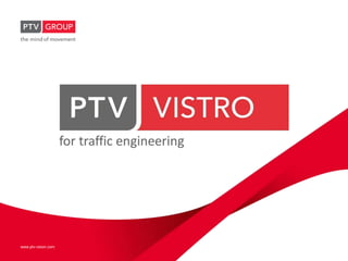 Introduction to PTV Vistro | PPTX