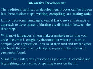 Introduction to Visual Basic | PPT