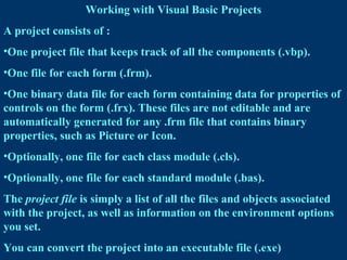 Introduction to Visual Basic | PPT