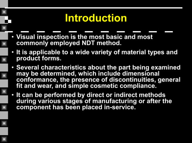 Intro_to_Visual Inspection.ppt | 3-D Graphics | Computer Software and ...