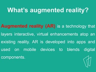 Introduction to Virtual and Augmented Reality | PPTX