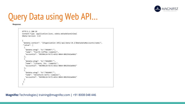 Intro to web api with dynamics 365 | PPT