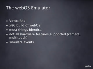 An Introduction to webOS | KEY | Web Development | Internet
