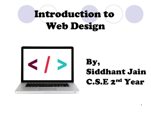 Introduction to Web Design By SiD