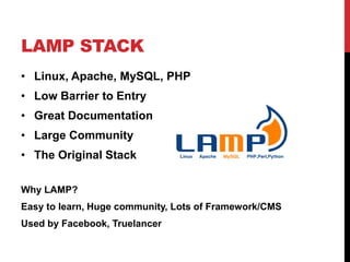 Introduction to Web Technology Stacks | PPTX | Web Development | Internet