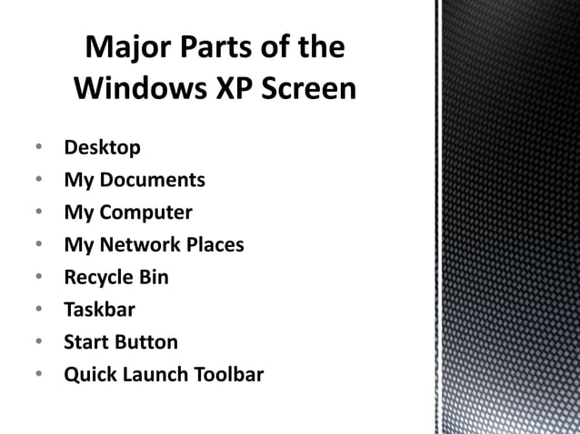 Introduction to Windows XP | PPTX | Operating Systems | Computer Software and Applications