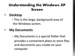 Introduction to Windows XP | PPTX