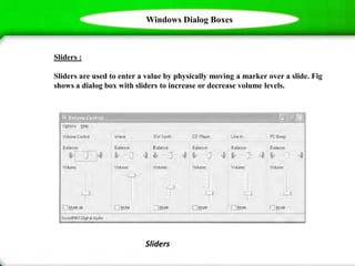 Windows Dialog Boxes - R.D.Sivakumar | PPTX