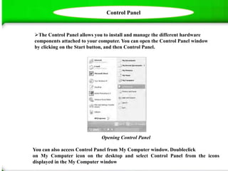 Control Panel in Computers - R.D.Sivakumar | PPT