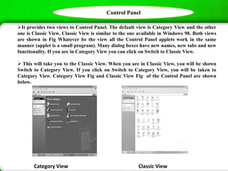 Control Panel in Computers - R.D.Sivakumar | PPT