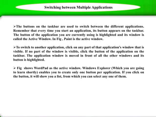Working with Multiple Application - R.D.Sivakumar | PPTX | Operating Systems | Computer Software ...