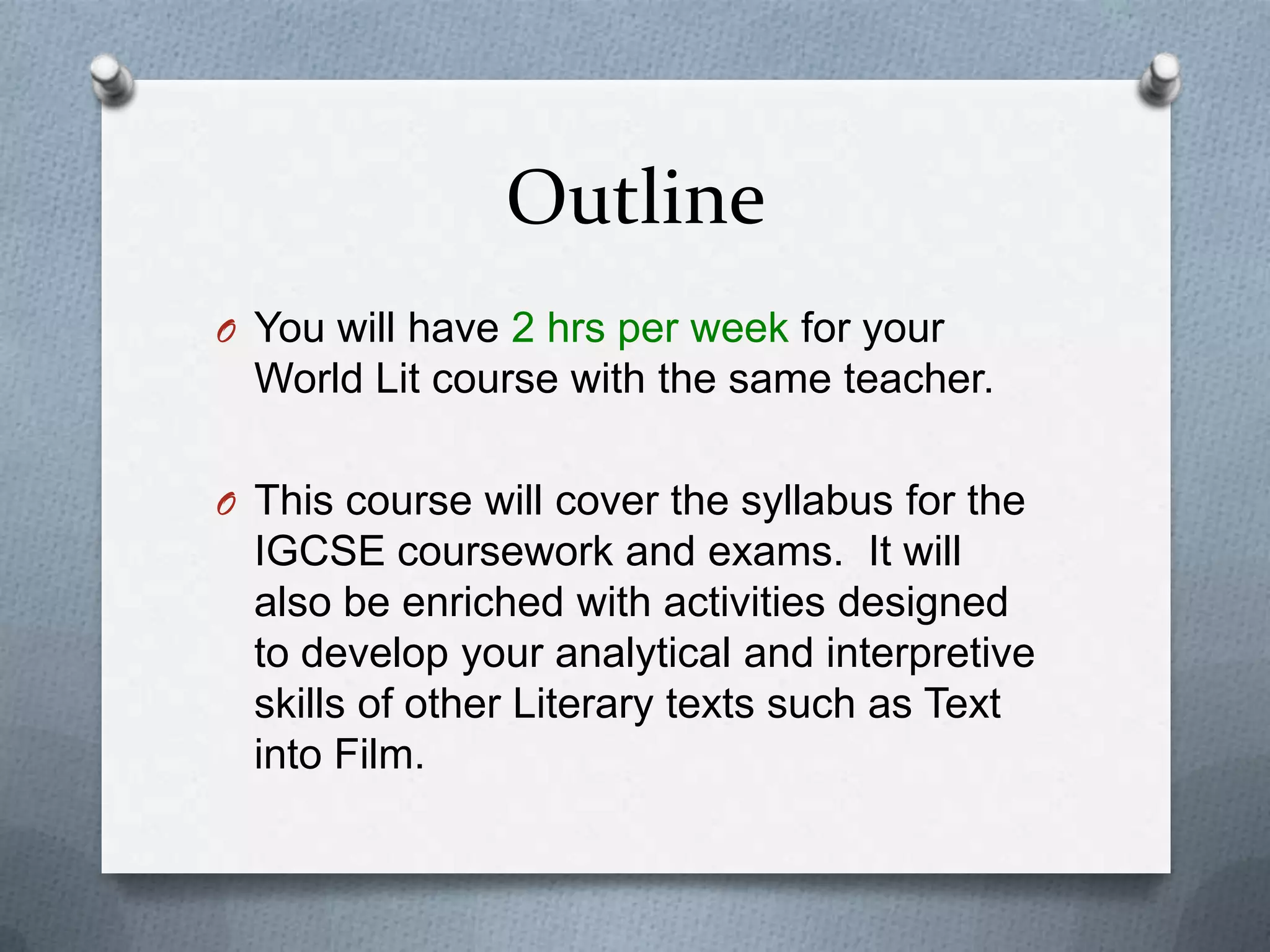 Intro to world lit 2 | PPTX