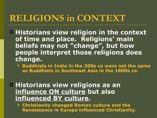 Intro to world religions | PPT
