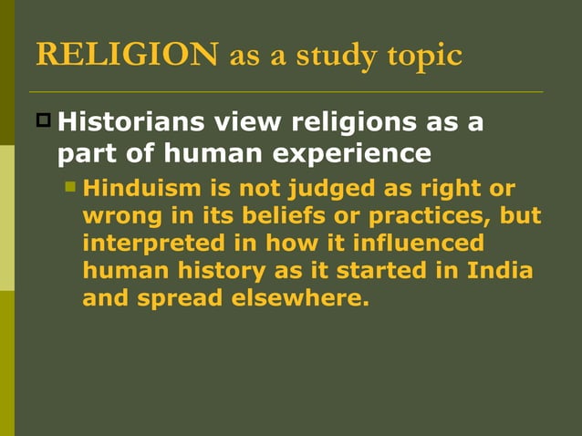 Intro to world religions | PPT | Hinduism | Religion & Spirituality