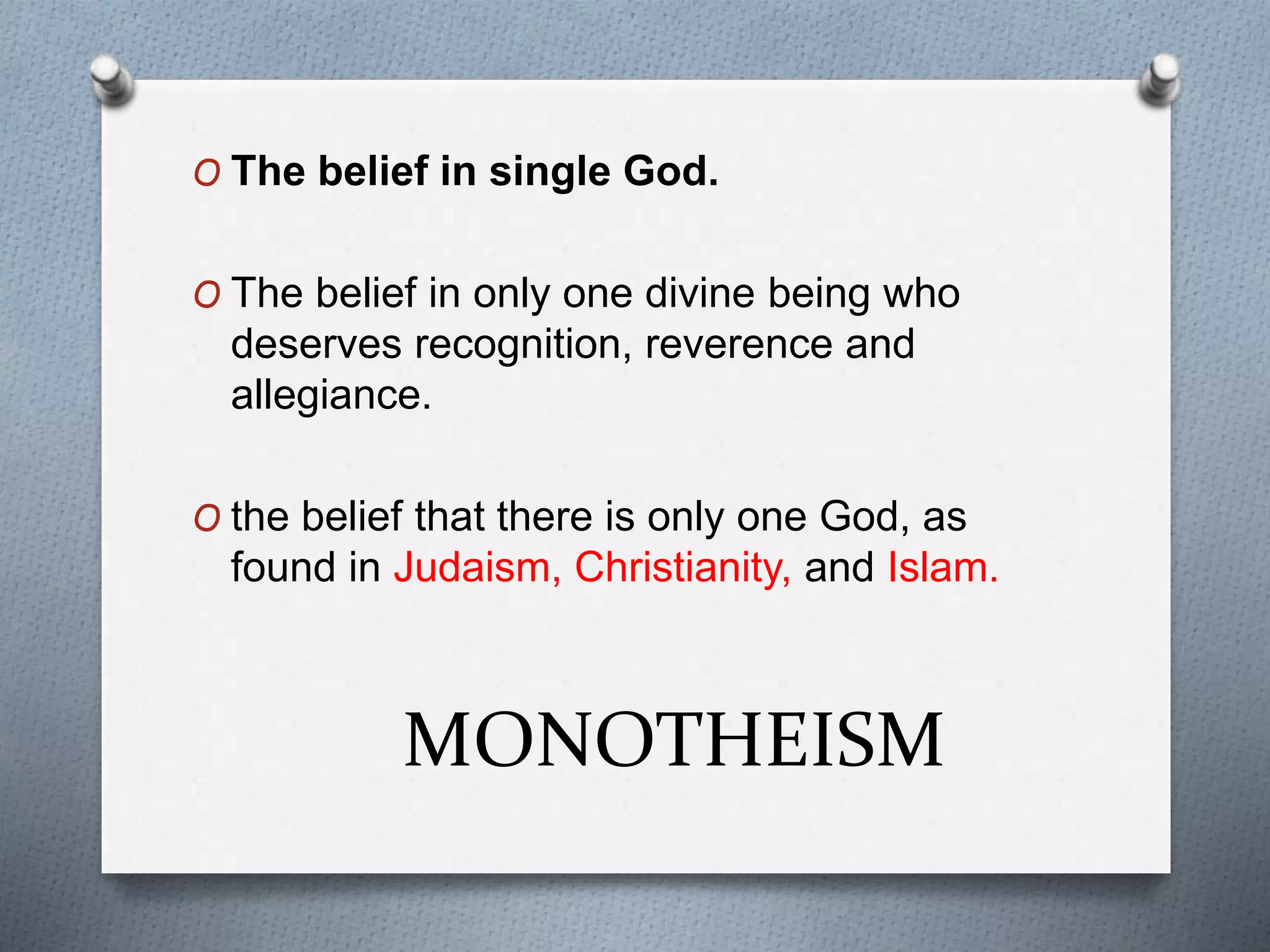 Intro to World Religions and their Belief Systems (Defining Religions ...