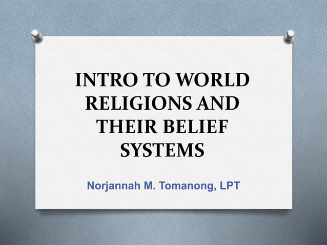 Intro to World Religions and their Belief Systems (Defining Religions ...