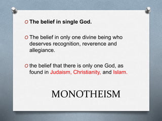 Intro to World Religions and their Belief Systems (Defining Religions ...