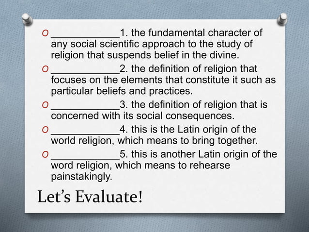 Intro to World Religions and their Belief Systems (Defining Religions ...